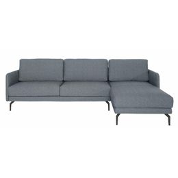Creation BY ROLF BENZ Ecksofa &raquo;CR.450, Designecksofa, Polsterecke, L-Form&laquo; Armlehne sehr schmal, Breite 234 cm, Alugussf&uuml;&szlig;e in umbragrau blau Chenille