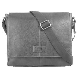 Bodenschatz Damen Bodenschatz Messenger Bag echt Leder schwarz