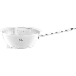 Fissler Sauteuse &raquo;ORIGINAL-PROFI COLLECTION &laquo; mit breitem Sch&uuml;ttrand, Kaltmetallgriffen. Made in Germany silber