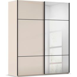 Rauch Schwebet&uuml;renschrank &raquo;Kleiderschrank Schrank Garderobe Schlafzimmerschrank SCALE-TRIO&laquo; edle dreigeteilte Front mit 2 Zierleisten Spiegel/Glas 