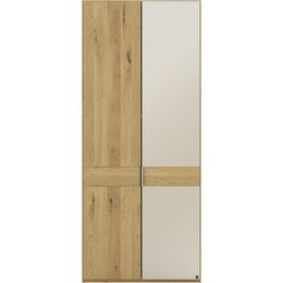 Musterring Dreht&uuml;renschrank &raquo;Savona, Kleiderschrank, Schrank, Garderobe, teilmassiv Eiche&laquo; mit T&uuml;rd&auml;mpfern, mit Spiegel oder Glas, extra B&ouml;den, MADE IN GERMANY, 