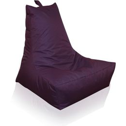 Kinzler Sitzsack &raquo;Lounge&laquo; 1 Stk. tlg. Loungesessel, Uni Farben, mit R&uuml;ckenlehne, Outdoor geeignet lila Polyester