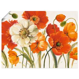 Artland Wandbild &raquo;Mohnblumen I&laquo; Blumen 1 Stk. tlg. als Leinwandbild, Poster in verschied. Gr&ouml;&szlig;en orange Papier