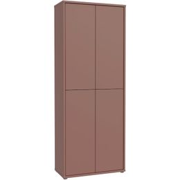 FORTE Schuhschrank &raquo;Alice Springs&laquo; B/H/T 74,5/191,9/34,9 cm, Stauraumschrank, Mehrzweckschrank, Breite 74,5 cm, mit 8 B&ouml;den orange Spanplatte