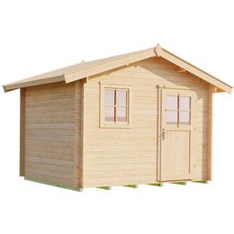Weka Gartenhaus &raquo;Premium28natur&laquo; beige Massivholz