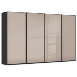 Rauch Schwebet&uuml;renschrank &raquo;Kleiderschrank Schrank Garderobe Schlafzimmerschrank SCALE-DUO&laquo; edle zweigeteilte T&uuml;ren Glas-Front mit 3 Zierleisten MADE 