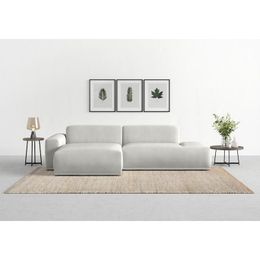 Trendmanufaktur Ecksofa &raquo;Braga, mit hochwertigem Kaltschaum, L-Form, in Cord erh&auml;ltlich&laquo; modernes Sofa, Couch mit hohem Sitzkomfort, 275/72/160 cm (B/