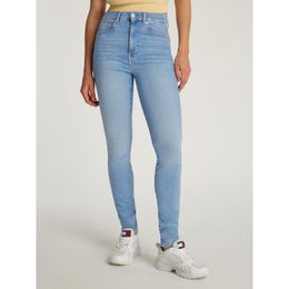 Tommy Jeans Damen Skinny-fit-Jeans &raquo;Sylvia High Rise Skinny&laquo; mit Logo-Badge blau 25, L&auml;nge 32