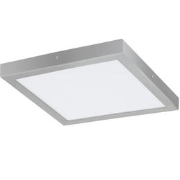 Eglo Aufbauleuchte &raquo;FUEVA 1&laquo; LED-Board 1 Stk. Warmwei&szlig; schlankes Design, nur 3 cm hoch silber