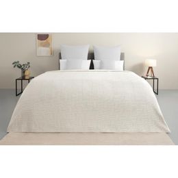OTTO home Tagesdecke &raquo;Luisa&laquo; mit grafischem Muster, ab Gr&ouml;&szlig;e 140x210 cm beige Mischgewebe