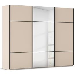 Rauch Schwebet&uuml;renschrank &raquo;Kleiderschrank Schrank Garderobe Schlafzimmerschrank SCALE-TRIO&laquo; edle dreigeteilte Front mit 2 Zierleisten und Spiegel MADE
