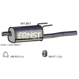 Ernst Endschalld&auml;mpfer 011297 f&uuml;r GENERAL MOTORS OPEL 13107611 13220575 5852448