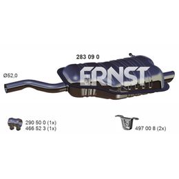 Ernst Endschalld&auml;mpfer 283090 f&uuml;r BMW