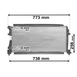 Van Wezel K&uuml;hler, Motork&uuml;hlung 58002340 mit Zubeh&ouml;r f&uuml;r SKODA VW SEAT AUDI 5Q0121251EC 5Q0121251EB