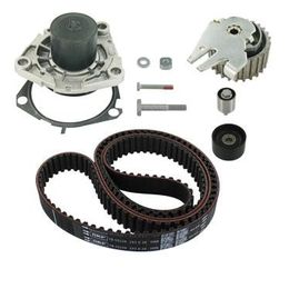 SKF Wasserpumpe + Zahnriemensatz VKMC 05124 mit Dichtungen f&uuml;r ALFA ROMEO SUZUKI JEEP FIAT VAUXHALL SAAB LANCIA CHRYSLER OPEL CHEVROLET 1334284 12810-