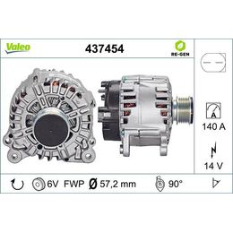 Valeo Generator REMANUFACTURED PREMIUM 437454 14V 150A f&uuml;r SKODA VW (SVW) SEAT DODGE JEEP (FAW) AUDI FORD CHRYSLER L06F903023C 028903029N 6F903023C