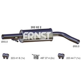 Ernst Mittelschalld&auml;mpfer 202022 f&uuml;r VAG 1J0253209N 1J0253209B