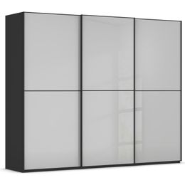 Rauch Schwebet&uuml;renschrank &raquo;Kleiderschrank Schrank Garderobe Schlafzimmerschrank SCALE-DUO&laquo; edle zweigeteilte T&uuml;ren Glas-Front mit 3 Zierleisten MADE 