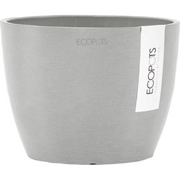 Ecopots Blumentopf &raquo;STOCKHOLM White Grey&laquo; BxTxH: 16x165x12,5 cm grau Kunststoff