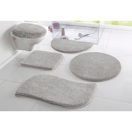 my home Badematte &raquo;Merida, Badvorleger, Badezimmer Teppich&laquo; H&ouml;he 32 mm rutschhemmend beschichtet fu&szlig;bodenheizungsgeeignet schnell trocknend 