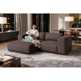 OTTO home Ecksofa &raquo;TIARRA Design-Sofa mit Ottomane recht/links bestellbar, Breite 241 cm&laquo; L-Form mit hochelastischer Schaum und Wellenunterfederung 