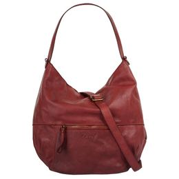 Forty Damen forty&deg; Shopper echt Leder, Made in Italy rot