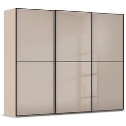 Rauch Schwebet&uuml;renschrank &raquo;Kleiderschrank Schrank Garderobe Schlafzimmerschrank SCALE-DUO&laquo; edle zweigeteilte T&uuml;ren Glas-Front mit 3 Zierleisten MADE 