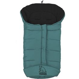 Heitmann Felle Fu&szlig;sack &raquo;Eisb&auml;rchen - Winterfu&szlig;sack Copy Fleece&laquo; mit Fleecefutter, Mumienform m&ouml;glich, f&uuml;r Kinderwagen, waschbar blau Fu&szlig;sack