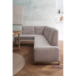 exxpo - sofa fashion Eckbank &raquo;Intenso, viele Bezugsstoffe Cord, Leder, Struktur 244/157 cm (B/T)&laquo; hohe Bodenfreiheit, frei im Raum stellbar, hoher 
