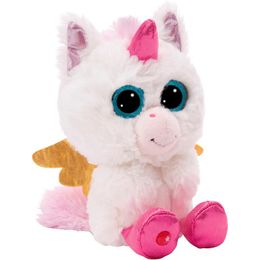 Nici Kuscheltier &raquo;Glubschis, Einhorn Glowy Kaddi, 15 cm&laquo; schlenkernd wei&szlig; Kuscheltier