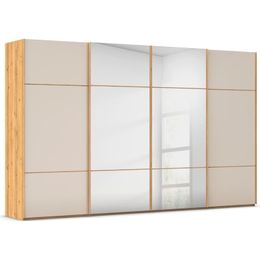 Rauch Schwebet&uuml;renschrank &raquo;Kleiderschrank Schrank Garderobe Schlafzimmerschrank SCALE-TRIO&laquo; edle dreigeteilte Front mit 2 Zierleisten Spiegel/Glas 
