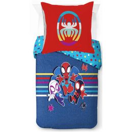 MARVEL Kinderbettw&auml;sche &raquo; Spidey Bettbezug-Set 135x200 cm + Kissenbezug 80x80 cm&laquo; 2 tlg. tlg. 100 % Baumwolle, maschinenwaschbar, wendbar Washed 