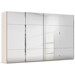 Rauch Schwebet&uuml;renschrank &raquo;Kleiderschrank Schrank Garderobe Schlafzimmerschrank SCALE-TRIO&laquo; edle dreigeteilte Front mit 2 Zierleisten Spiegelfront 