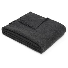 s.Oliver Wohndecke &raquo;s.Oliver Boucle Decke&laquo; mit stilvollen Fransen grau Polyester