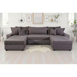 OTTO home Wohnlandschaft &raquo;Alexa&laquo; Wohnlandschaft,2 Ottomane,Bonnelfederkern,Schlaffunktion 100%Polyester