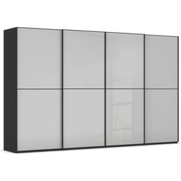 Rauch Schwebet&uuml;renschrank &raquo;Kleiderschrank Schrank Garderobe Schlafzimmerschrank SCALE-DUO&laquo; edle zweigeteilte T&uuml;ren Glas-Front mit 3 Zierleisten MADE 