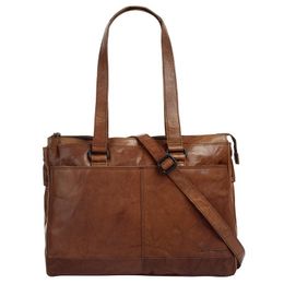 SPIKES & SPARROW Spikes & Sparrow Damen Shopper echt Leder braun