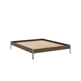 Karup Design Bettgestell &raquo;CORE BED Bodenbett, Holzrahmen, Futonbett, Jugendbett, Holzbett&laquo; Massivholzbett mit Lattenrost, Kiefer massiv, Doppelbett ohne Kopfteil