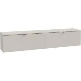 FORTE Lowboard &raquo;LibertadTV-Board, TV-Schrank&laquo; gro&szlig;es TV Board, erweiterbar, Wandmontage, Metallgriff beige Spanplatte