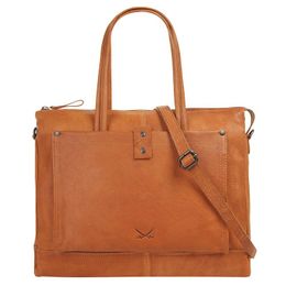 Sansibar Damen Shopper echt Leder braun