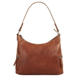 SPIKES & SPARROW Spikes & Sparrow Damen Shopper echt Leder braun