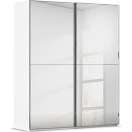 Rauch Schwebet&uuml;renschrank &raquo;Kleiderschrank Schrank Garderobe Schlafzimmerschrank SCALE-DUO&laquo; edle zweigeteilte T&uuml;ren Spiegelfront und 3 Zierleisten MADE