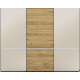 Musterring Schwebet&uuml;renschrank &raquo;Savona, Kleiderschrank, Schrank, Garderobe, mit Schiebet&uuml;ren&laquo; Teilmassiv Bianco-Eiche, mit Spiegel oder Glas, MADE IN GERMANY, 