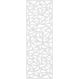 TraumGarten Sichtschutzzaun SYSTEM Designgitter TRIGON wei&szlig; Sichtschutz, 60x180 cm