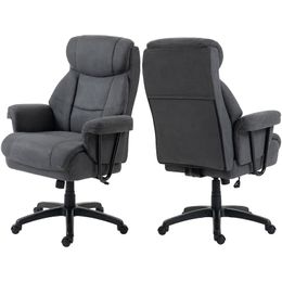 Duo Collection Chefsessel &raquo;Mauro XXL&laquo; () Belastbarkeit bis zu 150 kg grau 100% Polyester