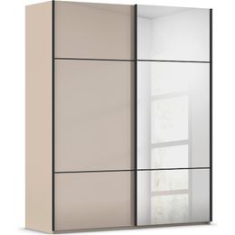 Rauch Schwebet&uuml;renschrank &raquo;Kleiderschrank Schrank Garderobe Schlafzimmerschrank SCALE-TRIO&laquo; edle dreigeteilte Front mit 2 Zierleisten Spiegel/Glas 