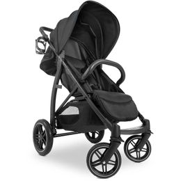hauck Kinder-Buggy &raquo;Rapid 4D Air, black&laquo; mit verl&auml;ngerbarem 3-Zonen Verdeck schwarz Kinder-Buggy