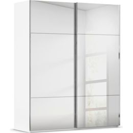 Rauch Schwebet&uuml;renschrank &raquo;Kleiderschrank Schrank Garderobe Schlafzimmerschrank SCALE-TRIO&laquo; edle dreigeteilte Front mit 2 Zierleisten Spiegelfront 
