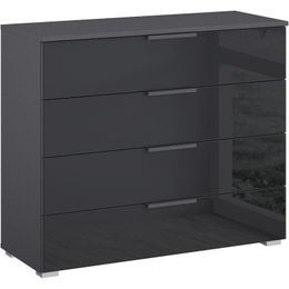 Rauch Schubkastenkommode &raquo;Sideboard Kommode Schubkastenkommode KOLUNA mit Glasfront&laquo; Breite 80 cm, vier gro&szlig;e und ger&auml;umige Schubladen mit viel 