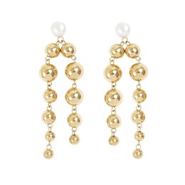 A&c Oslo &ndash; Nordic Design Jewellery Earrings 'Tone Damli - Pearls' female Gold size One Size